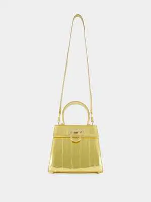 FERRAGAMO Top Handle Bag - Gold