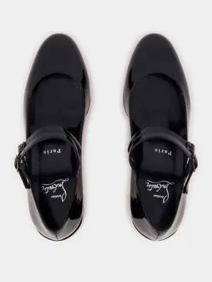 CHRISTIAN LOUBOUTIN Patent Leather Mary Jane Pumps - Black