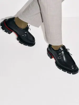 CHRISTIAN LOUBOUTIN Our Pabelito Calf Leather Derby Shoes