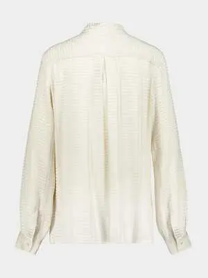 Zeus+dione Hera Textured Silk Blouse