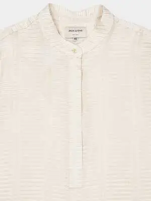 Zeus+dione Hera Textured Silk Blouse