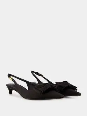 Dolce & Gabbana Satin Slingback Heel