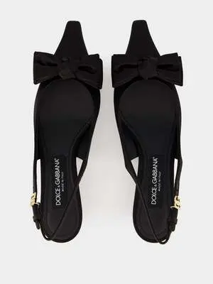 Dolce & Gabbana Satin Slingback Heel
