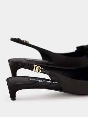 Dolce & Gabbana Satin Slingback Heel