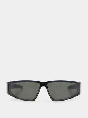 Alexander McQueen Y2k Wraparound Sunglasses - Black