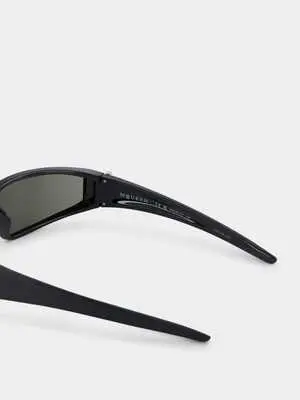 Alexander McQueen Y2k Wraparound Sunglasses - Black