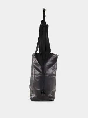Balmain Track Leather Tote Bag