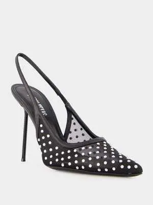 Paris Texas Lidia Crystal Slingbacks