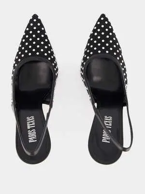 Paris Texas Lidia Crystal Slingbacks