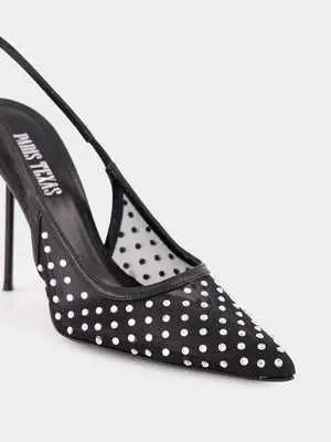 Paris Texas Lidia Crystal Slingbacks