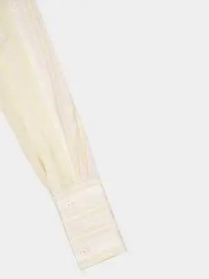 Zeus+dione Dione Textured Silk Shirt - Cream