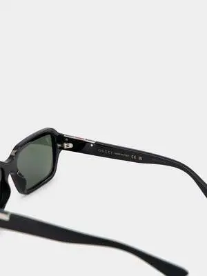 Gucci Rectangular Frame Sunglasses - Black