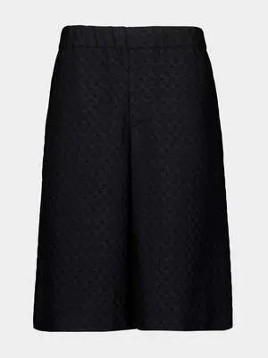 Alexander McQueen Skull Jacquard Shorts - Black