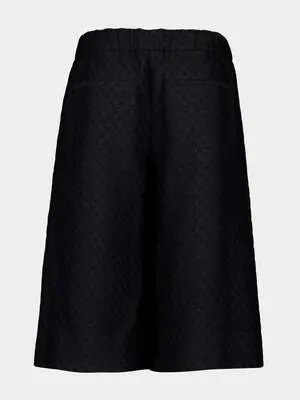 Alexander McQueen Skull Jacquard Shorts - Black