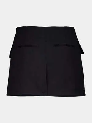 Balmain Buttoned Wool Shorts