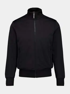 Palm Angels Curved Logo Track Jacket - Black