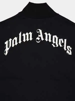 Palm Angels Curved Logo Track Jacket - Black