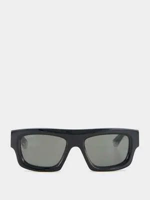 Gucci Rectangular Frame Sunglasses - Black