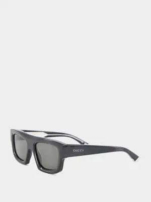 Gucci Rectangular Frame Sunglasses - Black