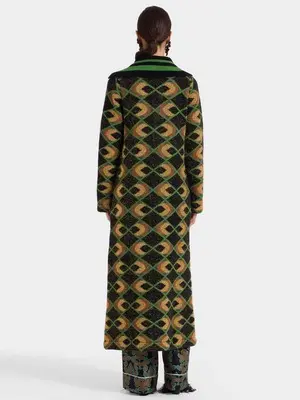La DoubleJ Half-light Jacquard Maxi Coat