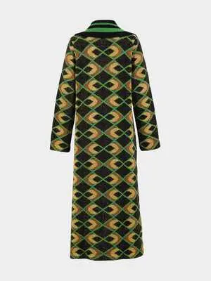 La DoubleJ Half-light Jacquard Maxi Coat