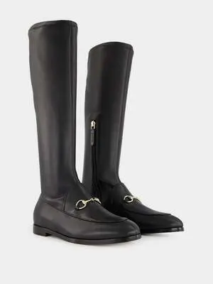 Gucci Jordaan Leather Boot - Black