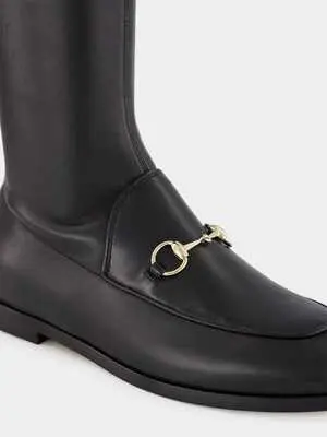 Gucci Jordaan Leather Boot - Black