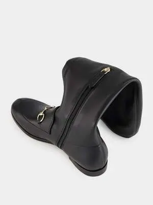 Gucci Jordaan Leather Boot - Black