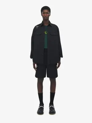 Alexander McQueen T-bar Harness Overshirt - Black