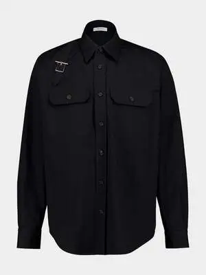 Alexander McQueen T-bar Harness Overshirt - Black