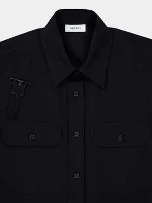 Alexander McQueen T-bar Harness Overshirt - Black