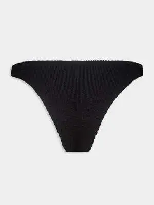 Bond Eye Textured Bikini Brief - Black