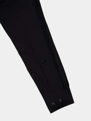 Gucci Cotton Poplin Shirt Dress With Horsebit Belt - Black
