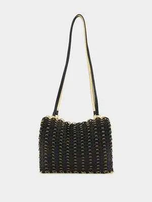 Rabanne 1969 Flip Bag In Leather - Black