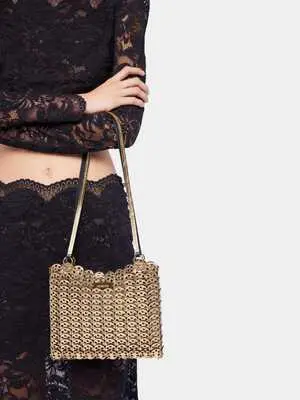 Rabanne 1969 Flip Bag In Leather - Black