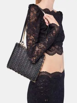 Rabanne 1969 Flip Bag In Leather - Black