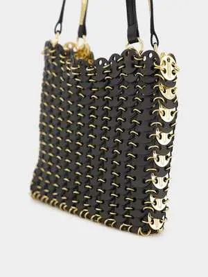 Rabanne 1969 Flip Bag In Leather - Black