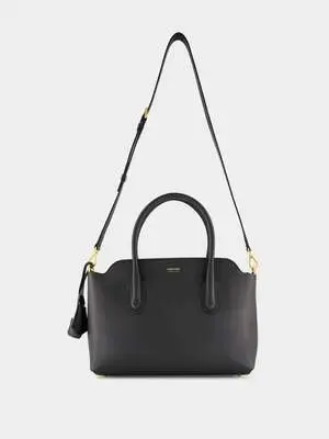 TOM FORD Medium Grain Leather Handbag - Black