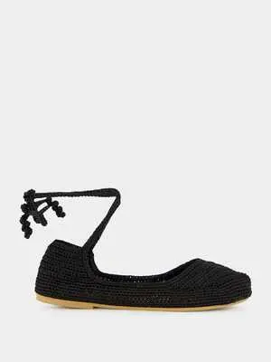 KASHURA High Crochet Ballerina - Black