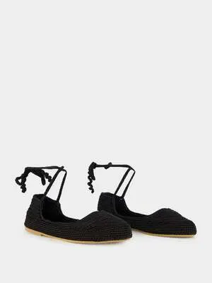 KASHURA High Crochet Ballerina - Black