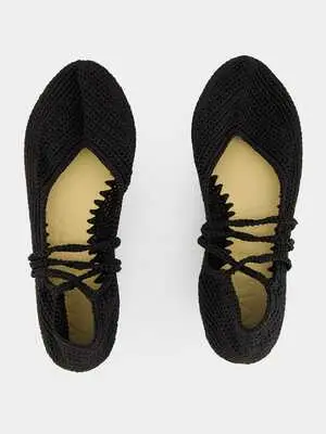 KASHURA High Crochet Ballerina - Black