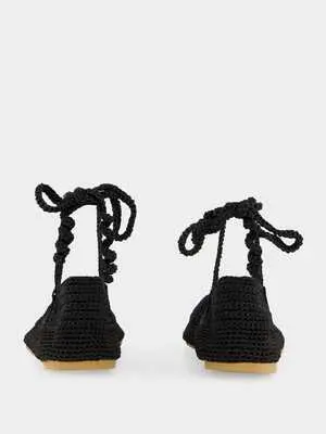 KASHURA High Crochet Ballerina - Black