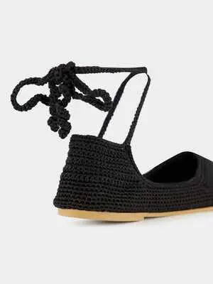 KASHURA High Crochet Ballerina - Black
