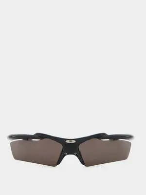 Balenciaga Turbo Rectangle Sunglasses - Black