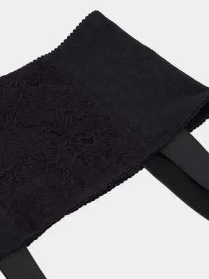 Dolce & Gabbana Stretch Marquisette Corset Belt With Garters