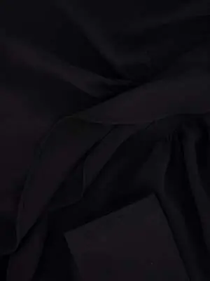 Saint Laurent Ruffled Silk Crepe De Chine Blouse - Black