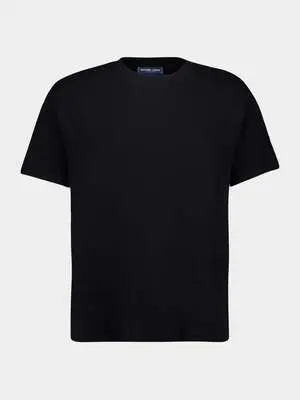 Frescobol Carioca Dinis Cotton-linen T-shirt - Black