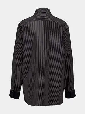 Saint Laurent Pinstriped Silk Shirt