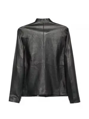 SALVATORE SANTORO Zip-up Leather Jacket - Black