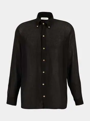 Spiritum Tulum Balam Cotton Shirt - Black